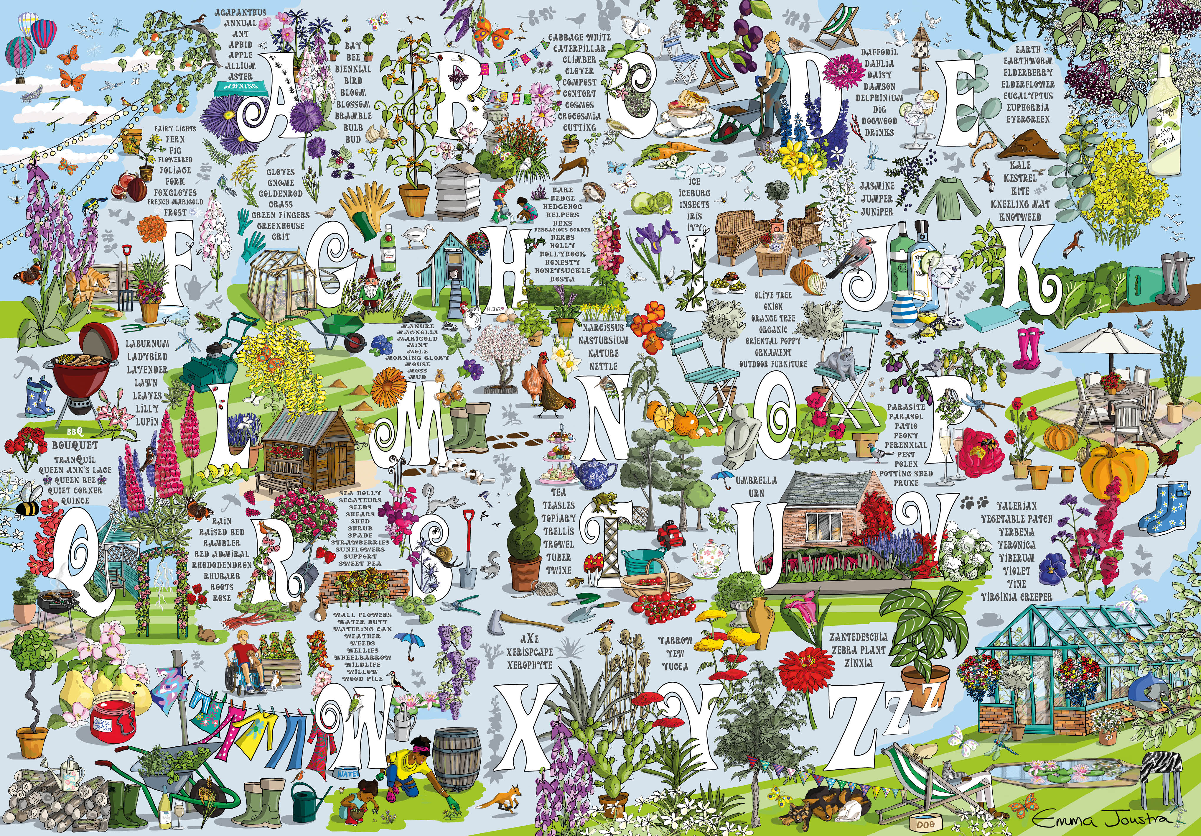 Garden A to Z 1000 Piece Jigsaw Puzzle – GB Jigsaws Store
